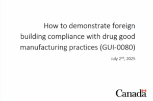 Guideline GUI-0080 has been Revised - GMP Consultants Inc.